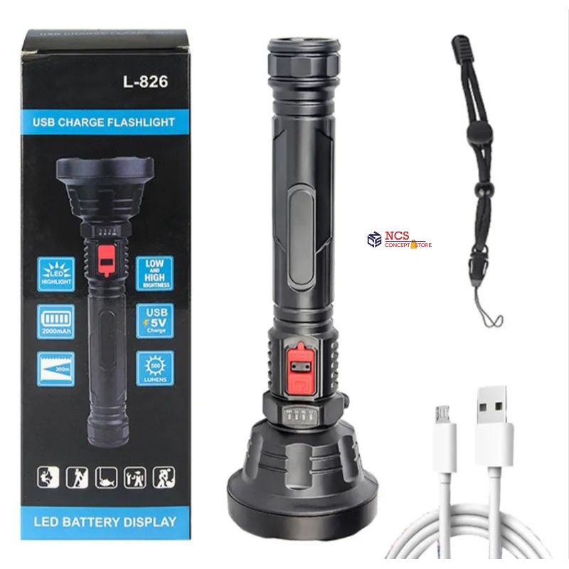 500 LUMENS Outdoor Torchlight LED Flashlight Strong Light Lamp ...