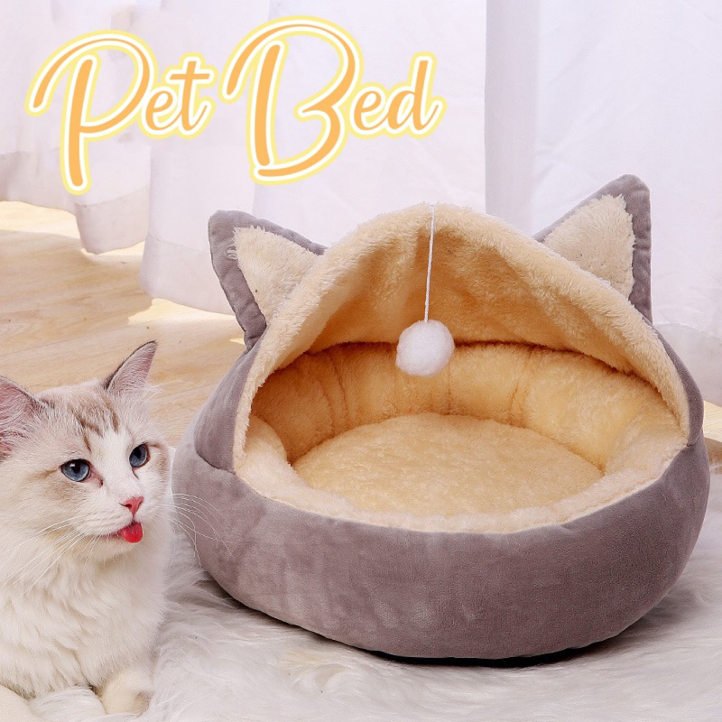 Pet Bed Comfy & Soft Cat Bed Tempat Tidur Kucing Cute Mat Katir Kucing ...