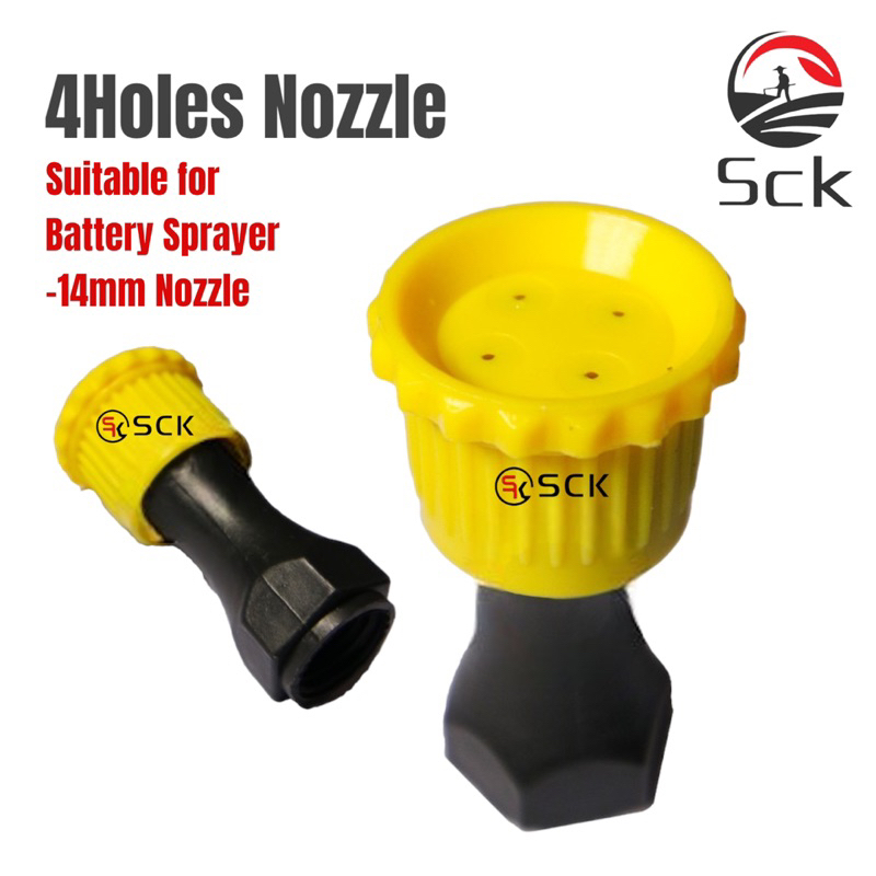 4 Holes Plastic Nozzle knapsack Sprayer Nozzle/Battery pump 14mm ...