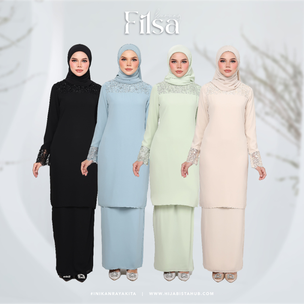 [READY STOCK] HIJABISTAHUB ELEGANTE RAYA 2023 BAJU KURUNG RAYA X AMYRA ...