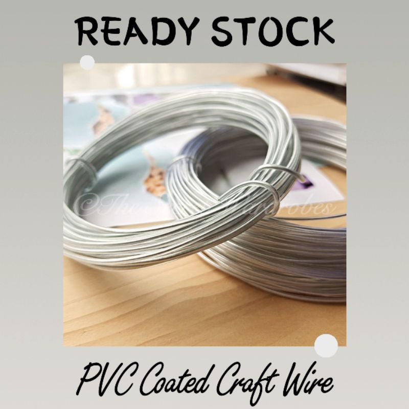 [READY STOCK] 100cm PVC Coated Aluminium Wire / Craft Wire / Doll Wire ...