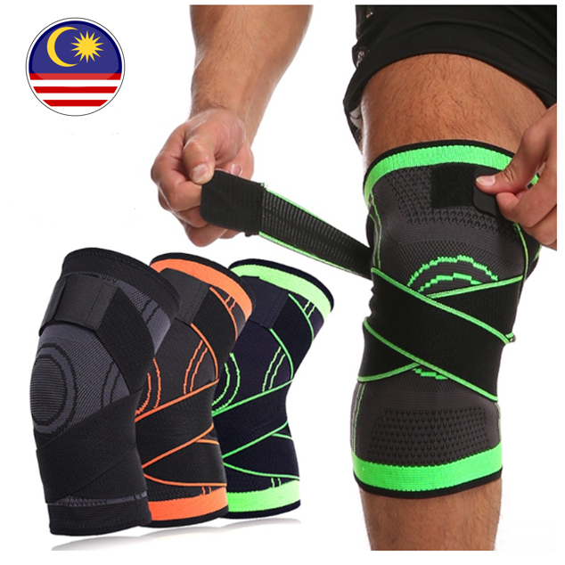 1 Piece Knee Guard 3D Weaving Pressurization Knee Protector Men Women ...