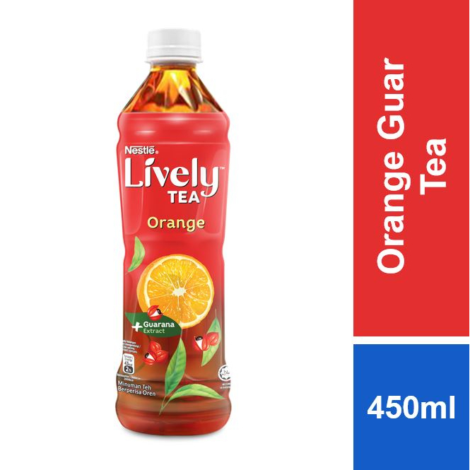 Lively Orange Guarana Tea 450ml | Shopee Malaysia