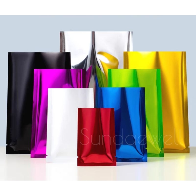 3 Seal No Zip-lock Sachet Pillow Flat Aluminium Sambal Color Warna ...