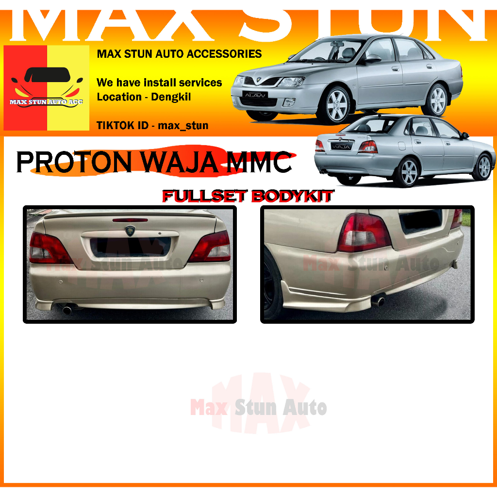 PROTON WAJA MMC FULLSET BODYKIT BUMPER SKIRT LIP WAJA MMC FRONT SKIRT ...
