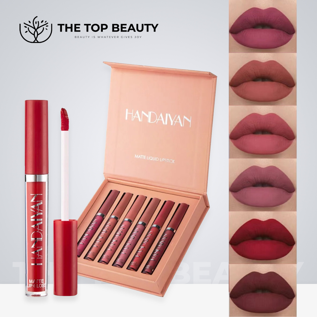 HANDAIYAN 6in1 Matte Liquid Lipstick Set [Ready Stock] | Shopee Malaysia