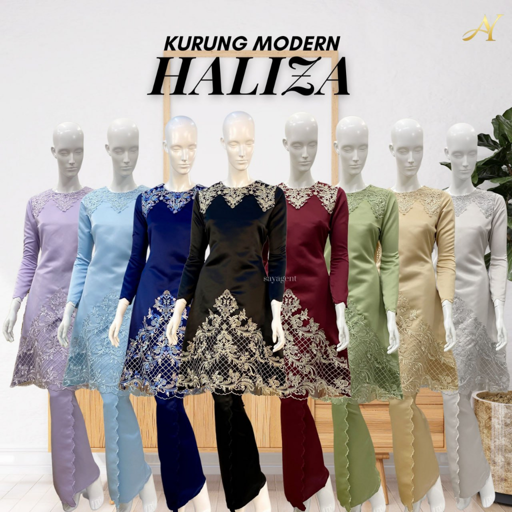 Kurung Modern Haliza (S, M, L, XL, 2XL) | Shopee Malaysia