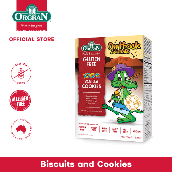 Orgran Gluten Free Outback Animal Vanilla Cookies (175g) | Shopee Malaysia