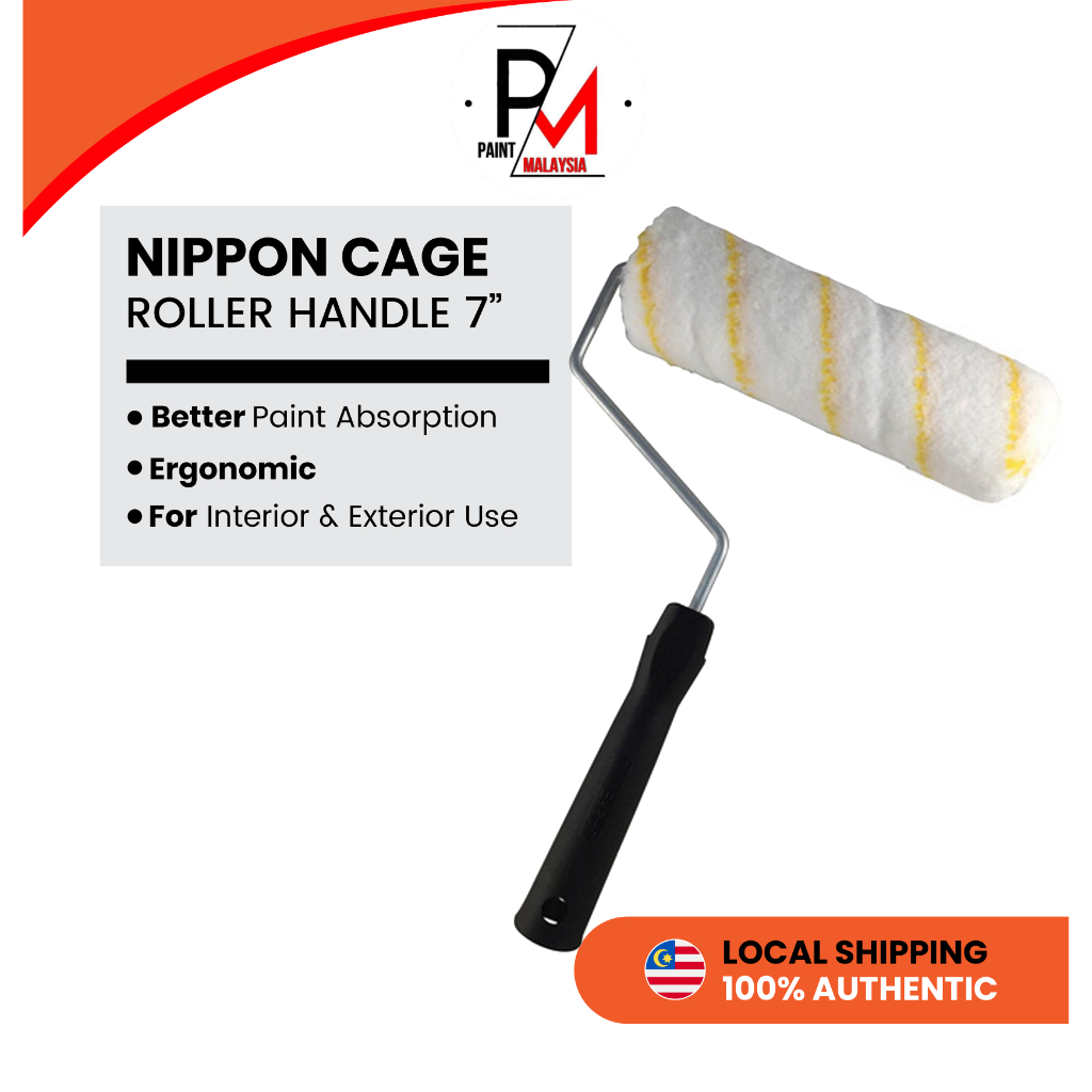 NIPPON Cage Roller Handle And Polyester Refill 7 Inch Wall Painting ...