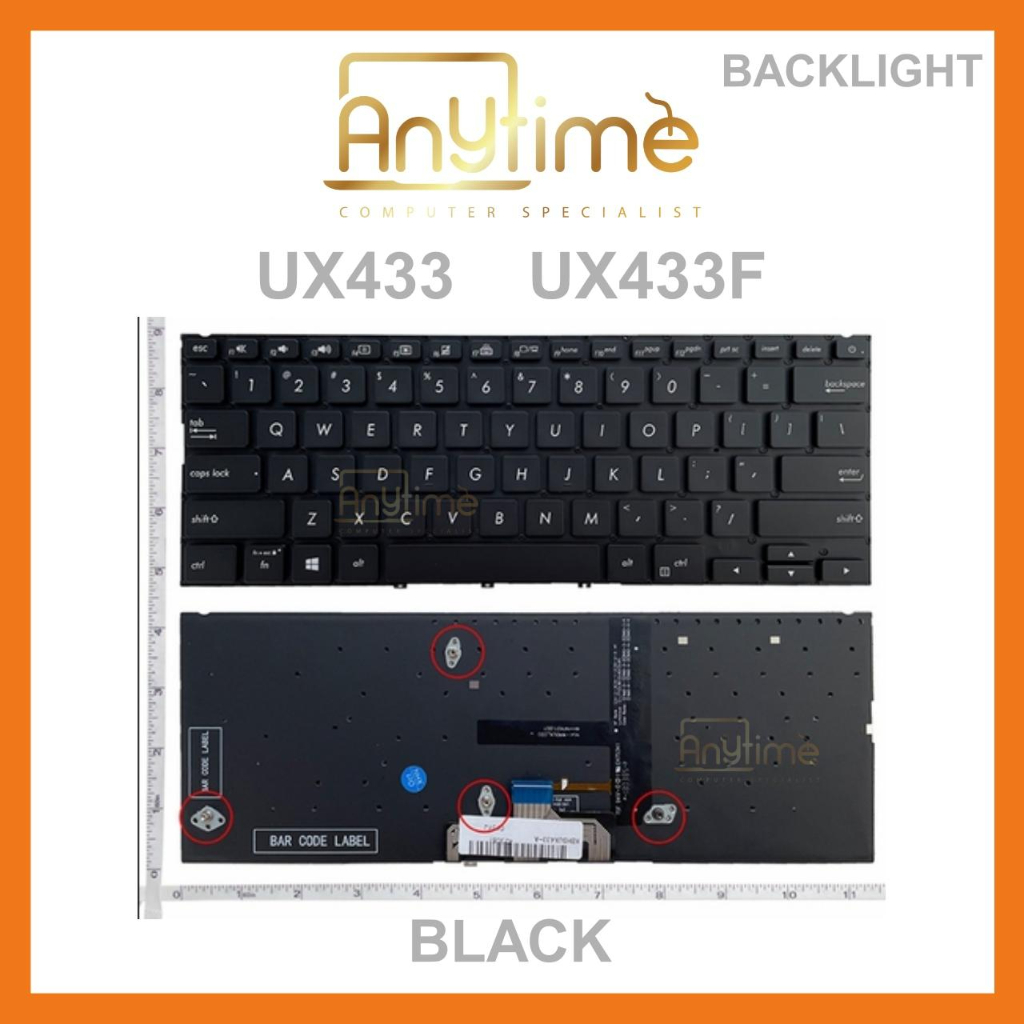 Asus UX433 UX433F UX433FA U4300F UX433FL UX434 UX433FN keyboard laptop ...