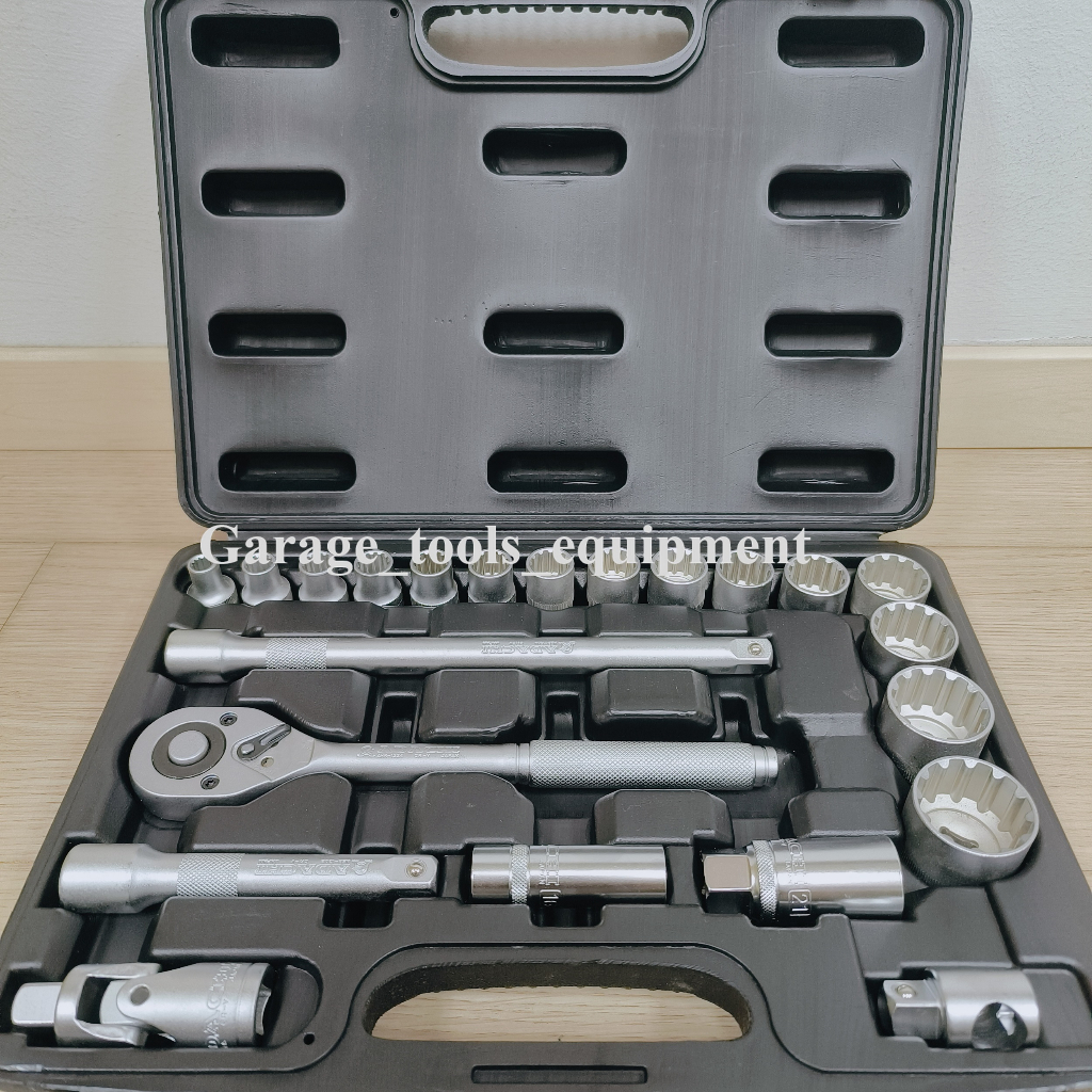 ADACHI 23Pcs Box Socket Set 1/2"DR | 6Point | Inch Set | Shopee Malaysia
