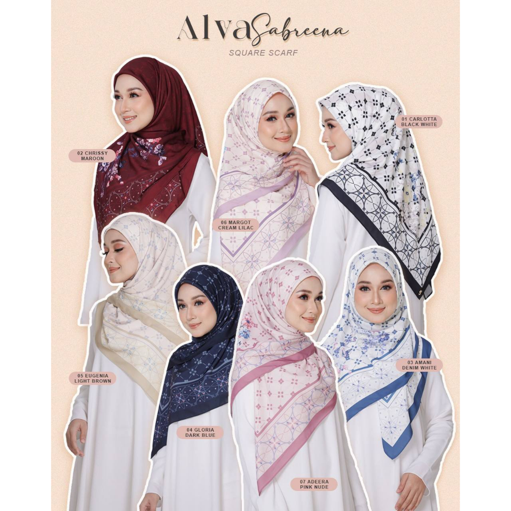 (FREE BOX) AlunRaya2023 SofeaRose Alva Sabreena Long Shawl | Bawal 45 | Bawal 48 | Shopee Malaysia