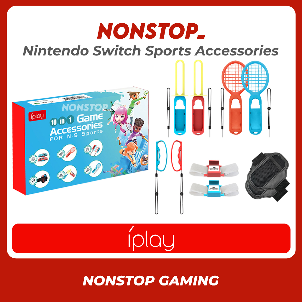 iPlay Nintendo Switch Sports Accessories Tennis Leg Strap Hand Strap ...