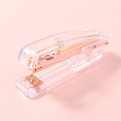 Classic Stapler With Rose Gold Transparent Colour | Shopee Malaysia