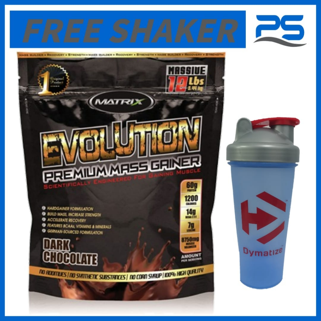 Matrix Evolution Premium Mass Gainer 5Kg (Free Shaker) - Recovery ...