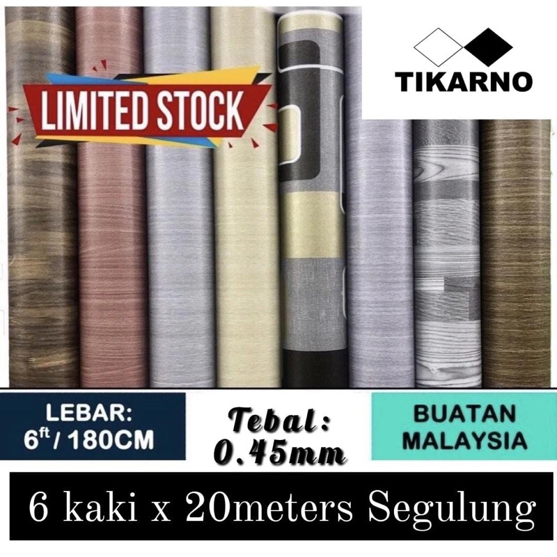 Tikarno tebal 0.45mm Tikar Getah 6kaki x 20m segulung kualiti tinggi ...