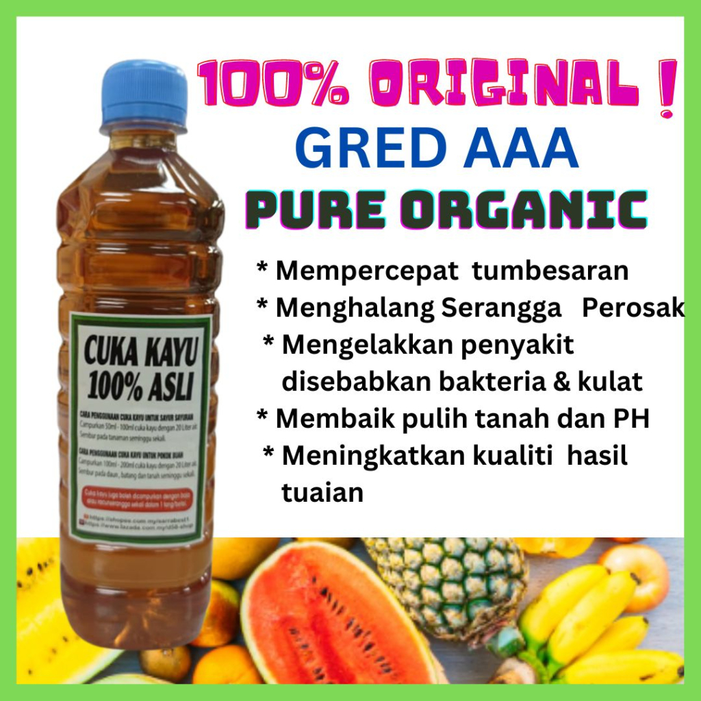 Wood Vinegar / Cuka Kayu Asli Wood Vinegar 100% Organic Pati Pekatan ...