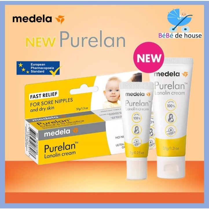Medela Purelan Fast Relief 100 Nipple Care Cream Lanolin Cream Moisturizing Cream 7g / 37g - 1 ...