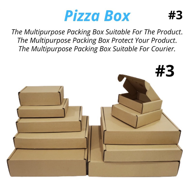 Pizza Box Shipping Postage Box Gift Box | Shopee Malaysia