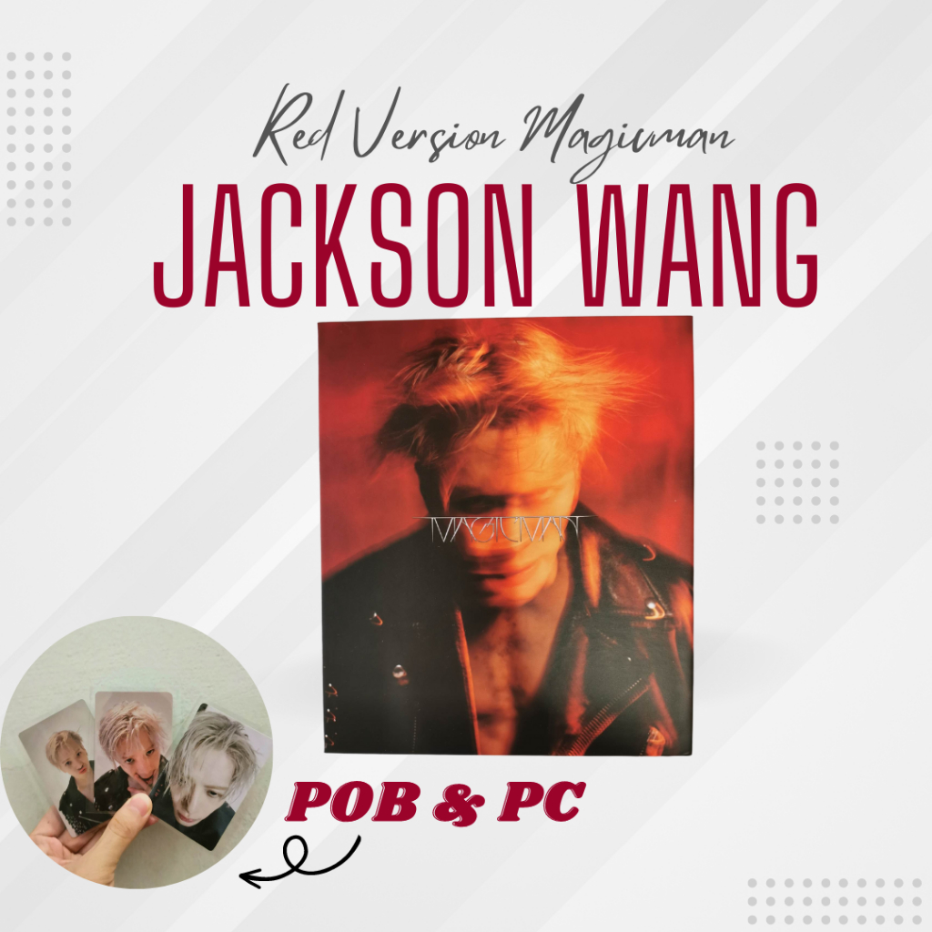 JACKSON WANG MAGIC MAN ALBUM (RED VERSION WITH POB) | Shopee Malaysia