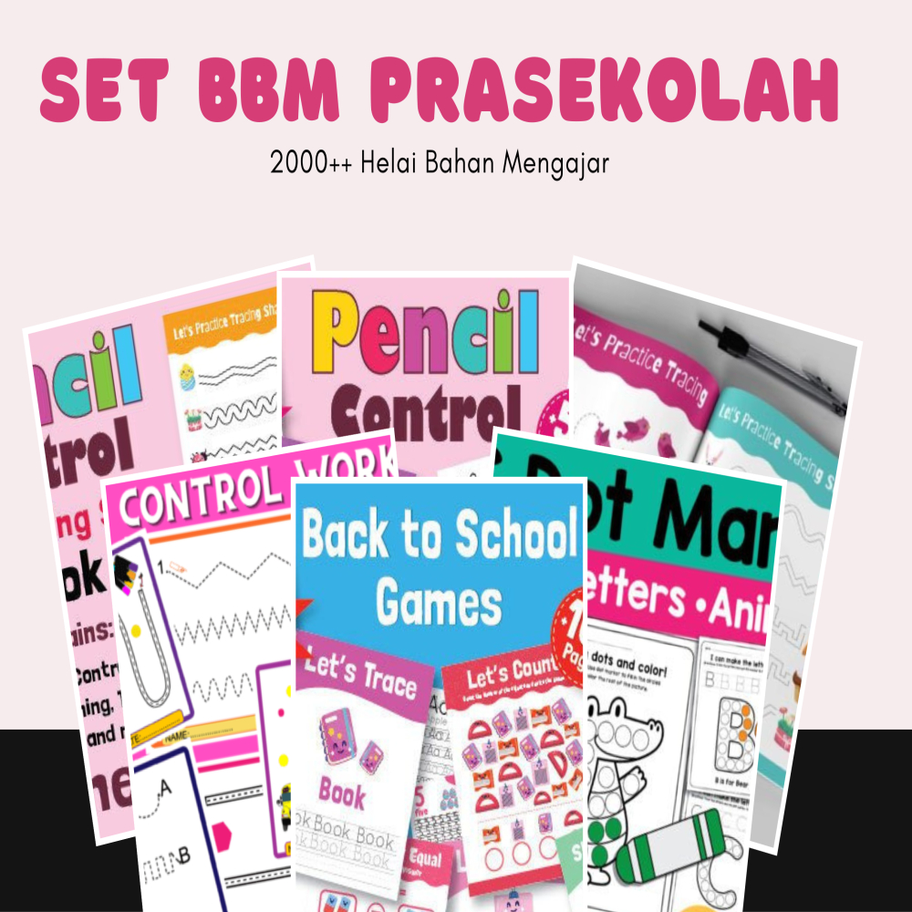 2000++ BBM Prasekolah Bundle | Preschool Worksheet | printable worksheet | Softcopy | Shopee ...