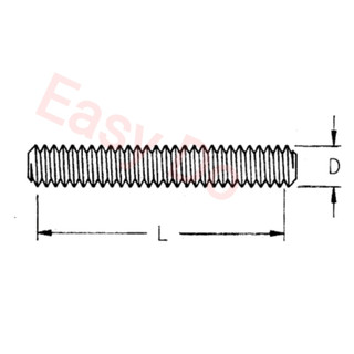 M6, M8, M10, M12 Mild Steel Full Thread Bar (price 20cm) | Shopee Malaysia
