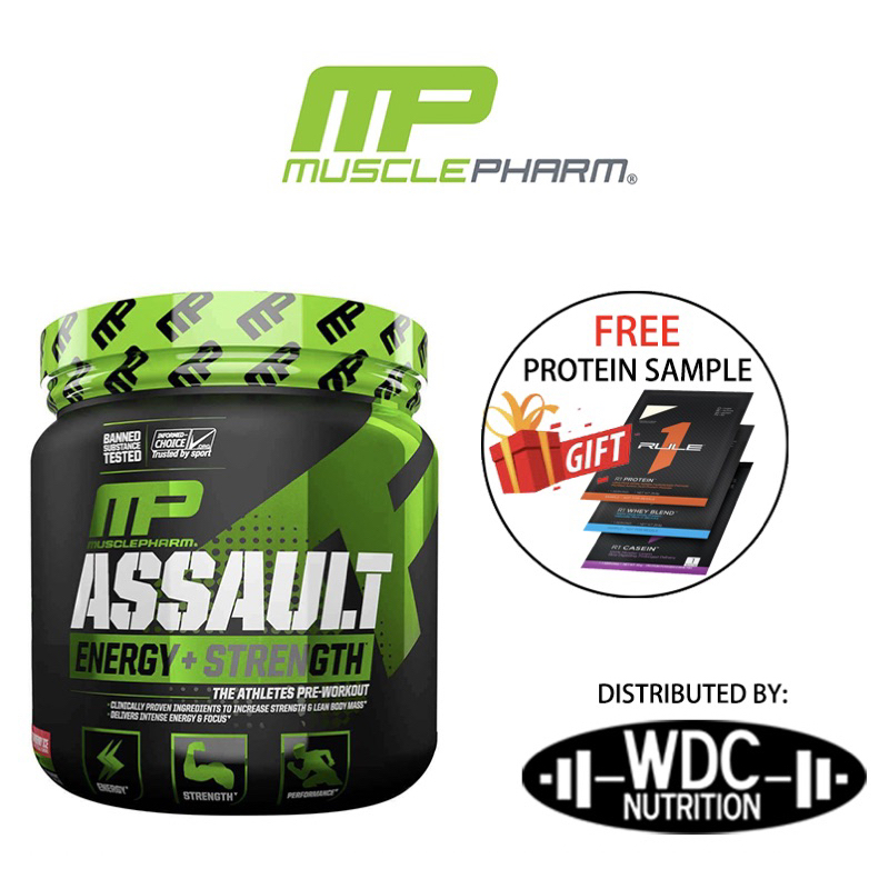 Muscle Pharm Assault (30 Servings) - Pre Workout, Energy Booster ...