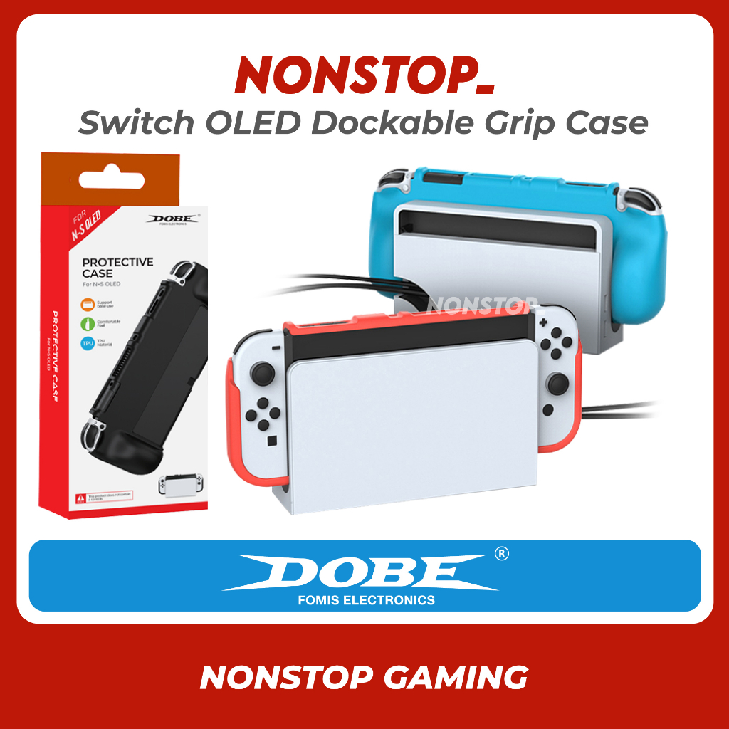 DOBE Switch OLED Dockable Grip Case Protective Handle TPU Cover Casing TNS-1186 | Shopee Malaysia