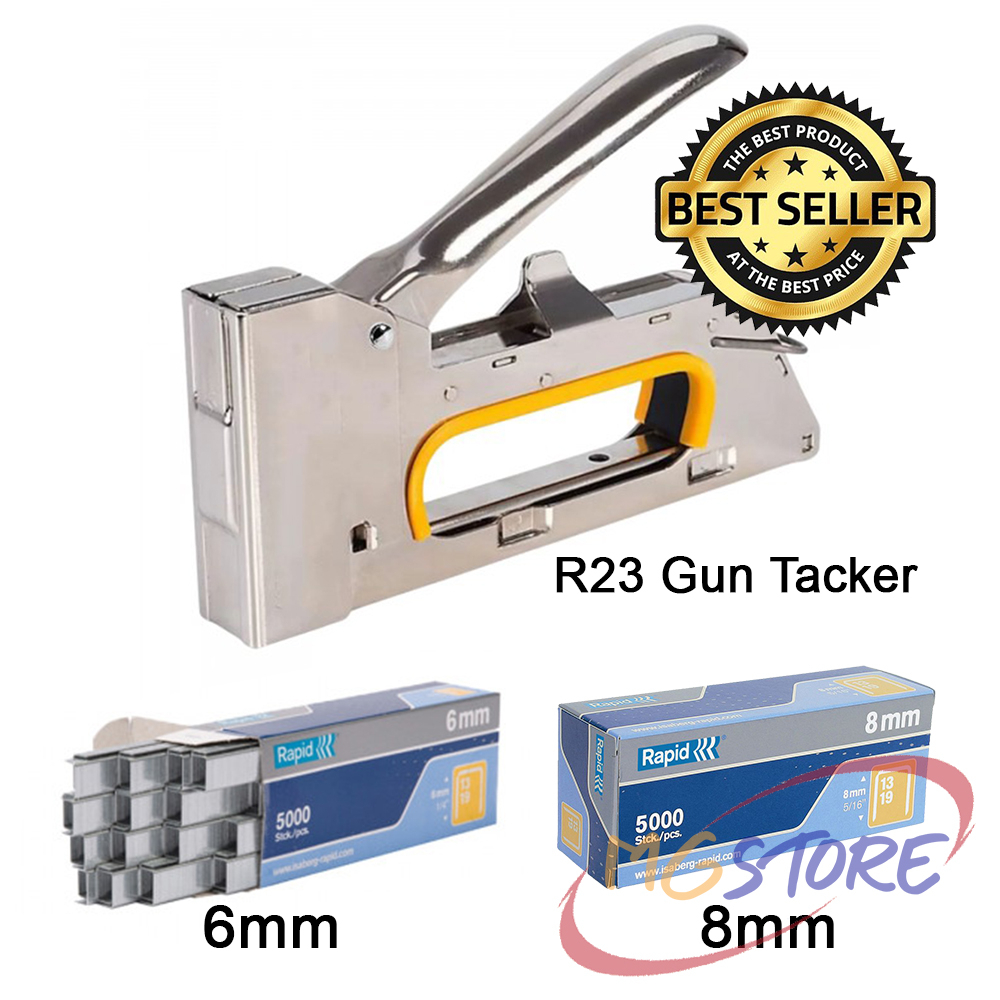R23 Heavy Duty Gun Tacker 6/8mm Stapler | Shopee Malaysia