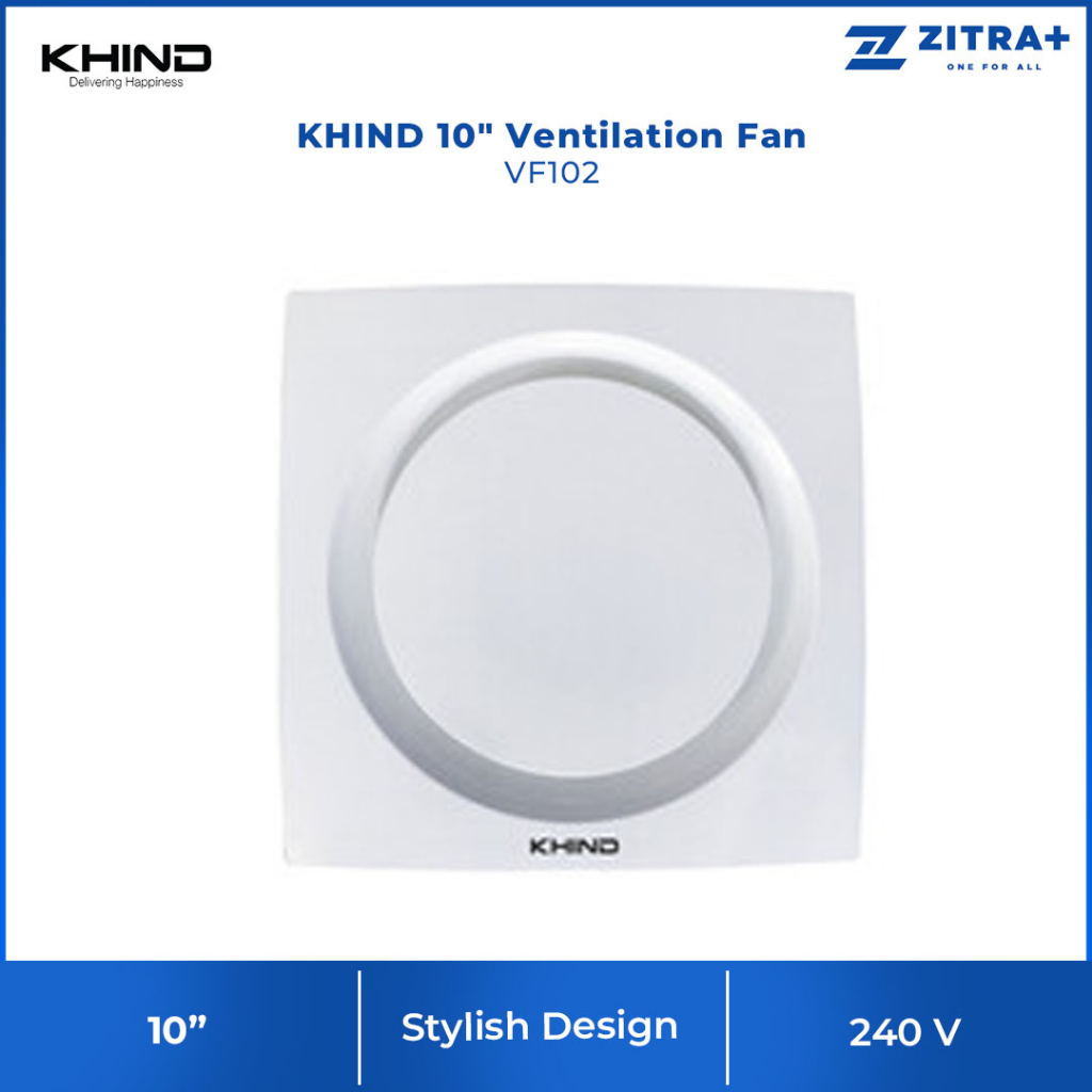 KHIND 10" Ventilation Fan VF102 | Durable Ball Bearing Motor ...