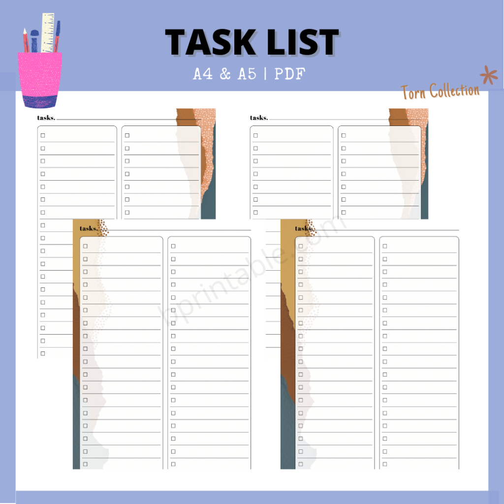 [PDF] Task List Printable Checklist | Shopee Malaysia