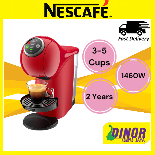 Nescafe Dolce Gusto 12470546 Coffee Machine Genio S Plus (RED) | Shopee ...