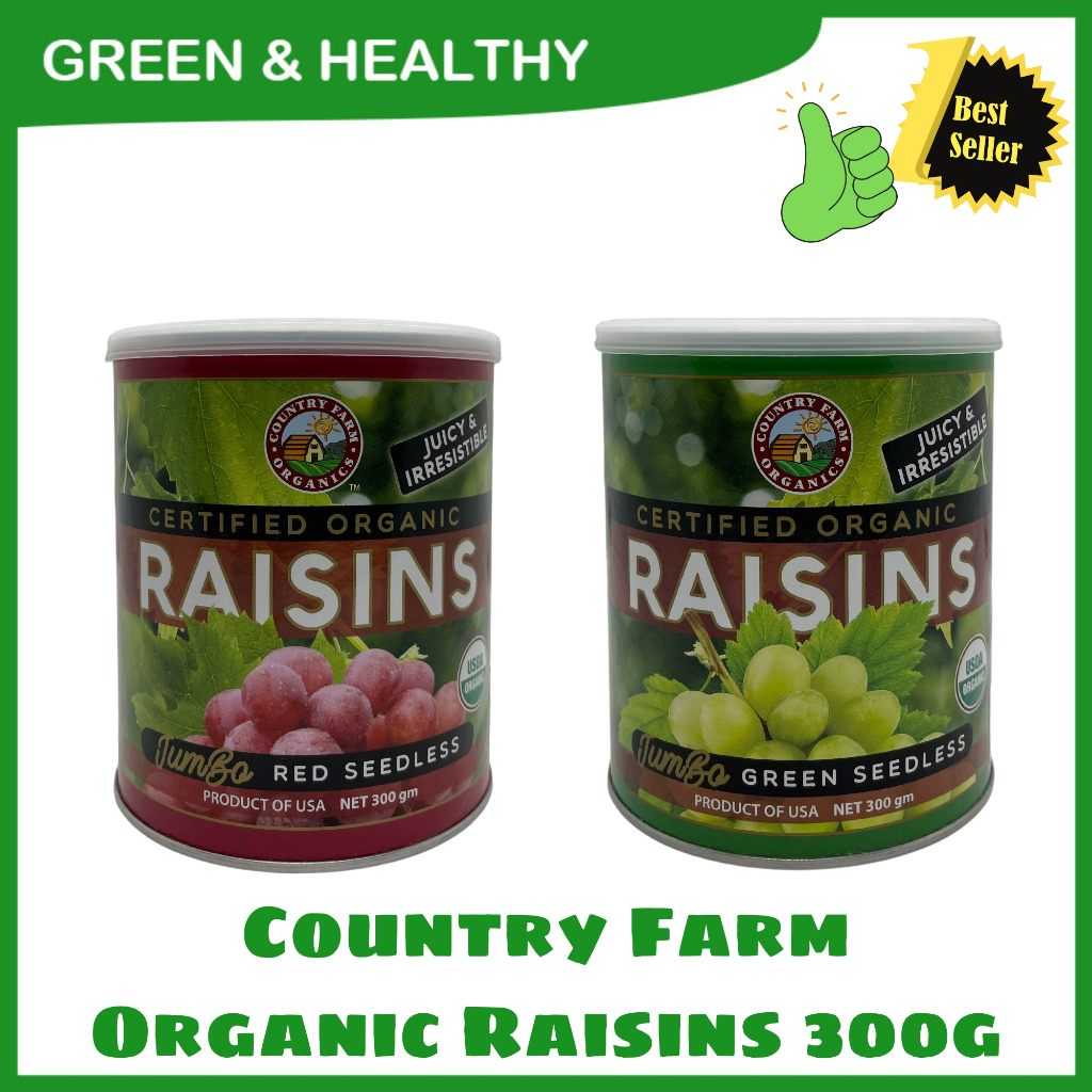Country Farm Organics Certified Organic Jumbo Raisin - Red & Green ...