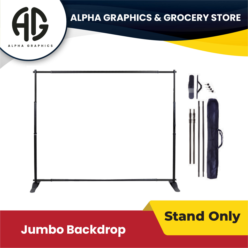 Jumbo Backdrop Banner Stand / Jumbo Backdrop Banner Stand + Printing ...