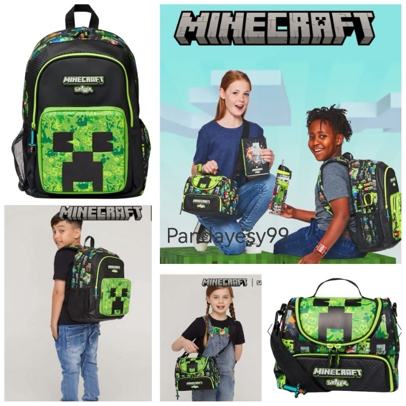 (READY STOCK) Smiggle MINECRAFT Begpack Beg Sekolah Kanak-kanak Wallet ...