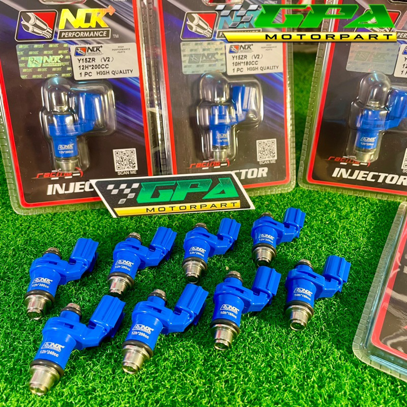 NLK PERFORMANCE RACING FUEL INJECTOR Y15V2 10HOLE 160CC 180CC 12HOLE ...