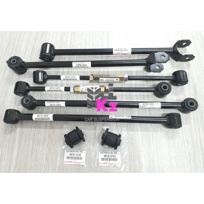 TOYOTA COROLLA AE101 AE111 - 8 IN 1 SET - REAR SUSPENSION ARM/TRAILING ...