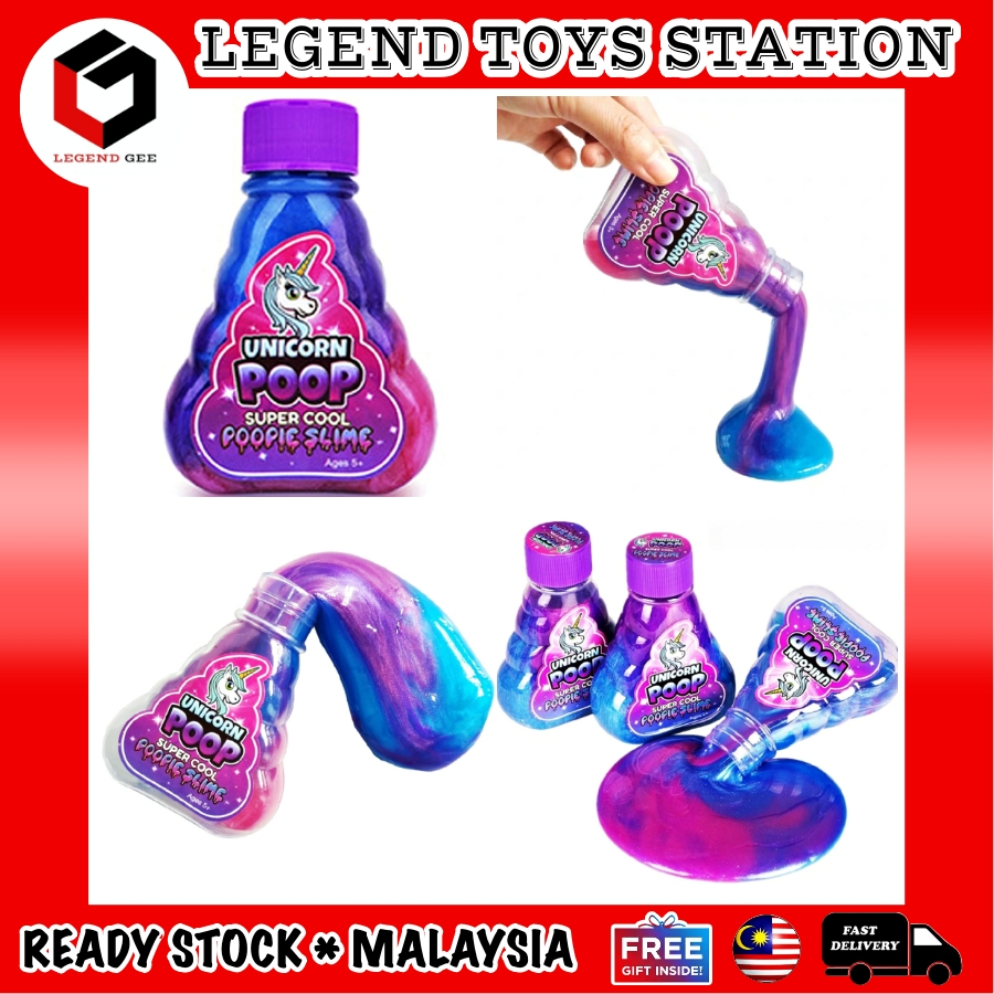 SLIME DIY - UNICORN POOP ASSORTED SUPER COOL SLIME POOPIE COLOURFUL ...