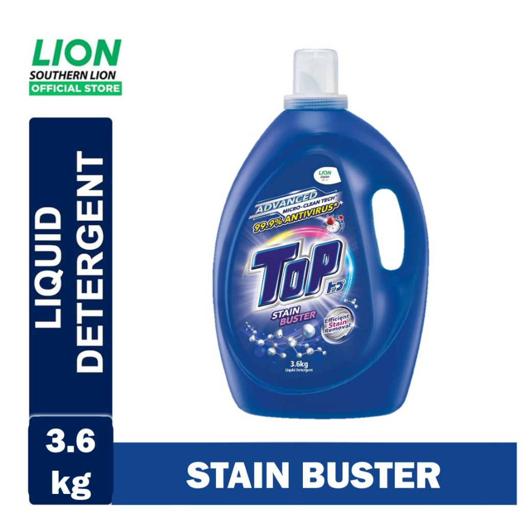 Top Liquid Detergent Stain Buster (Blue) 3.6KG | Shopee Malaysia