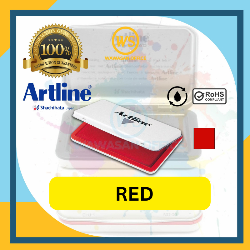 Artline Stamp Pad / Stamp Pad / Refill Stamp Pad No:00, 0, 1 & 2 ...