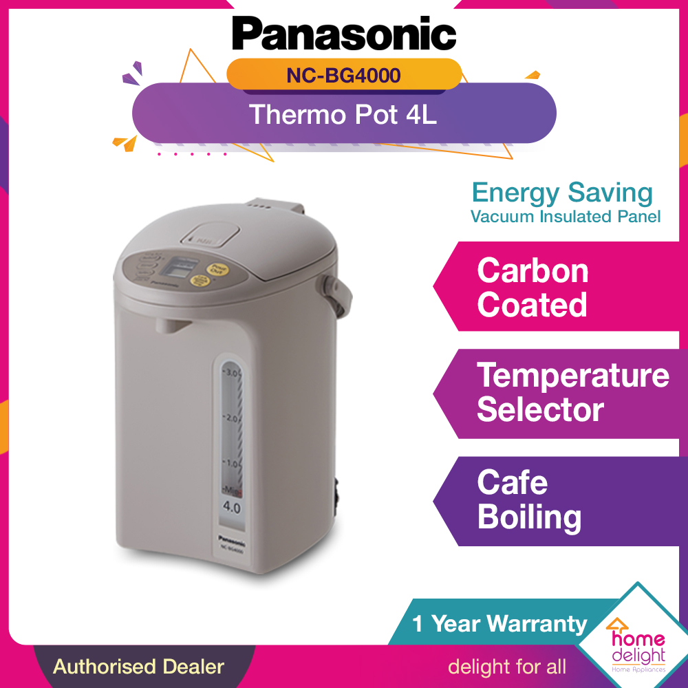 Panasonic NC-BG4000 Thermo Pot 4L Binchotan [NC-BG4000CSK] | Shopee Malaysia