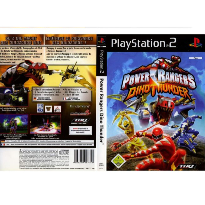 PS2 Game Power Rangers Dino Thunder (GOLD DISC) | Shopee Malaysia
