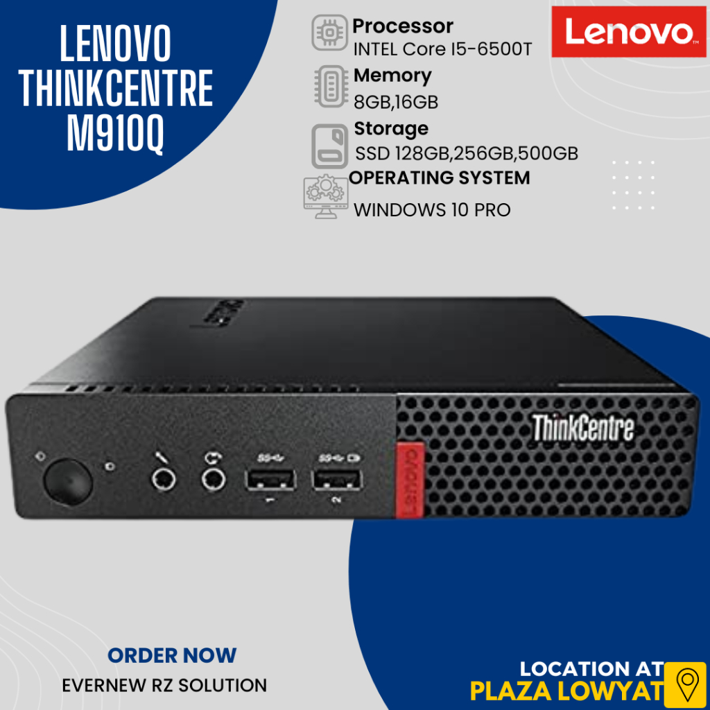 Lenovo ThinkCentre M900 TINY | Intel Core i5-6400T | 8GB,16GB RAM ...