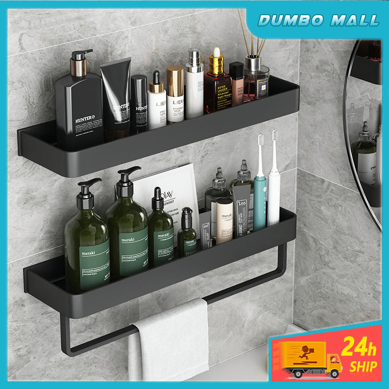 Bathroom Shelf Rack Toilet Storage Organizer Stainless Steel Wall ...