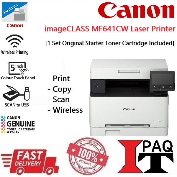 Canon imageCLASS MF641CW All-In-One Colour Laser Printer (Print/Copy ...