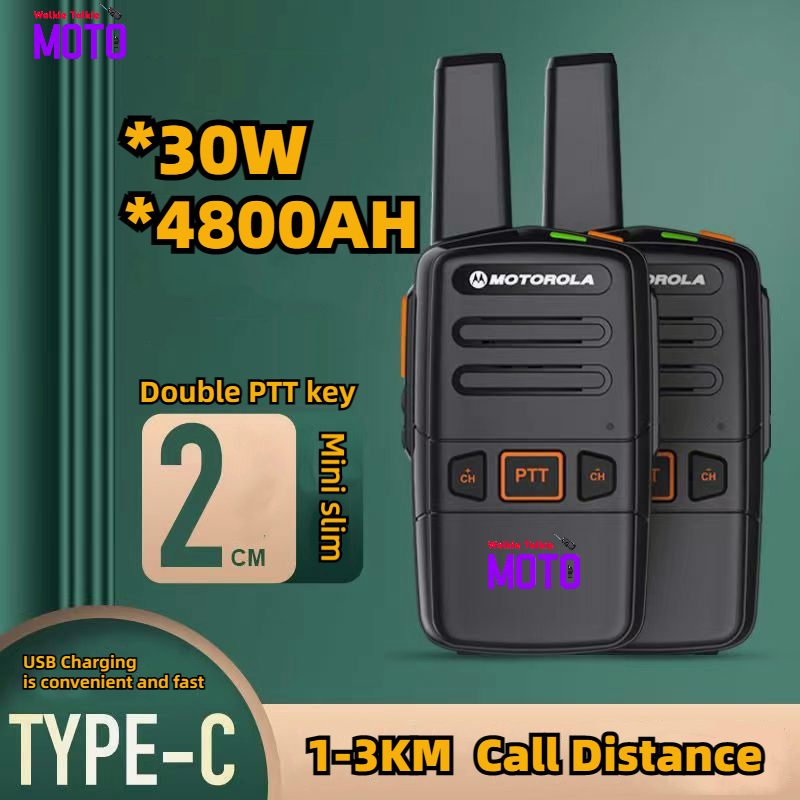 Motorola Mini Walkie Talkie Copy frequency 30W High Power 2-5km Call ...