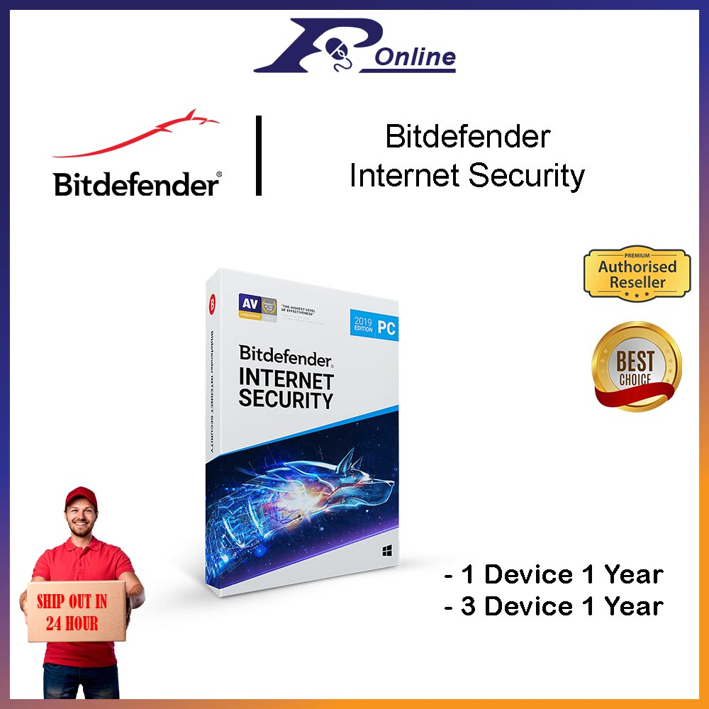 Bitdefender Internet Security Antivirus 1D1Y / 3D1Y | Shopee Malaysia