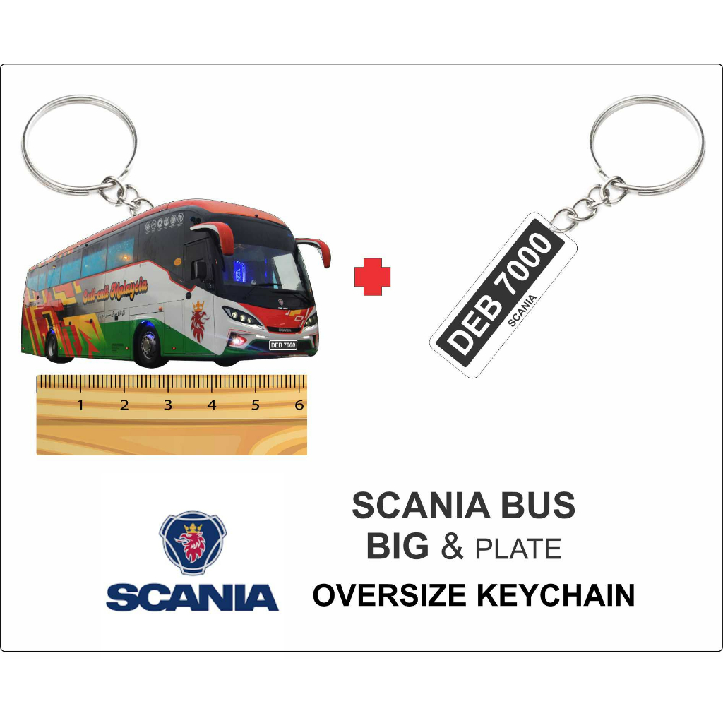 scania bus ark OVERSIZE keychain 2d | Shopee Malaysia