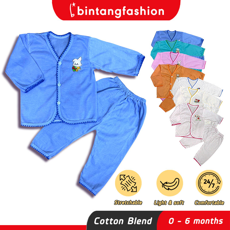 Bintang Fashion Baju Tidur Baby Newborn| Newborn Baby Long Sleeve Suit ...