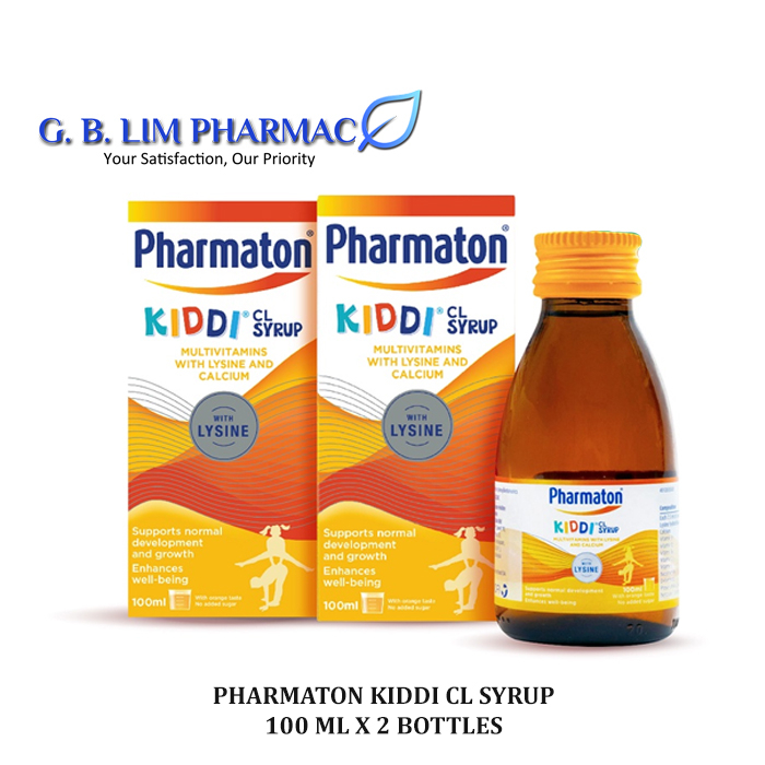 Pharmaton KIDDI CL Syrup 100ml ONE BOTTLE or 2 BOTTLES (EXP: 28-FEB ...
